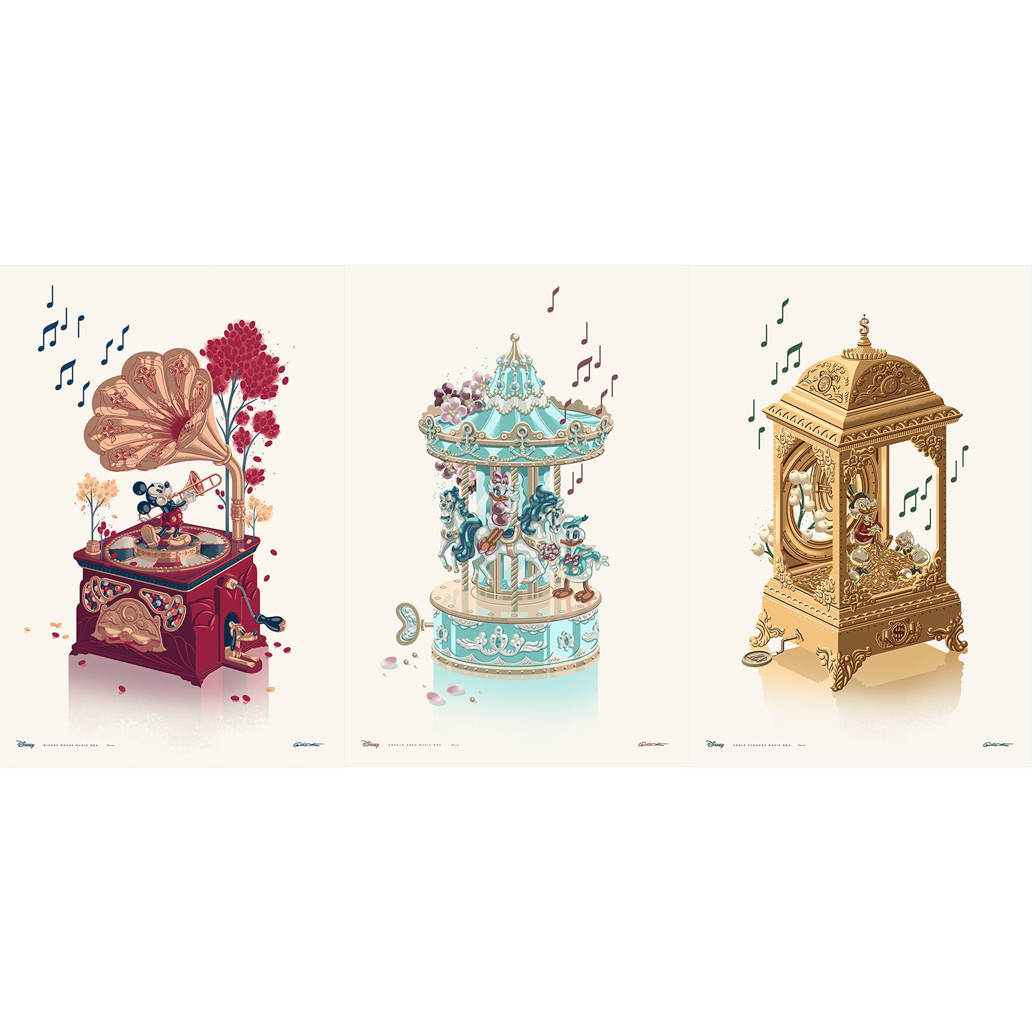 NEW DISNEY PRINTS: Music Box Series by George Caltsoudas - On Sale Inf ...