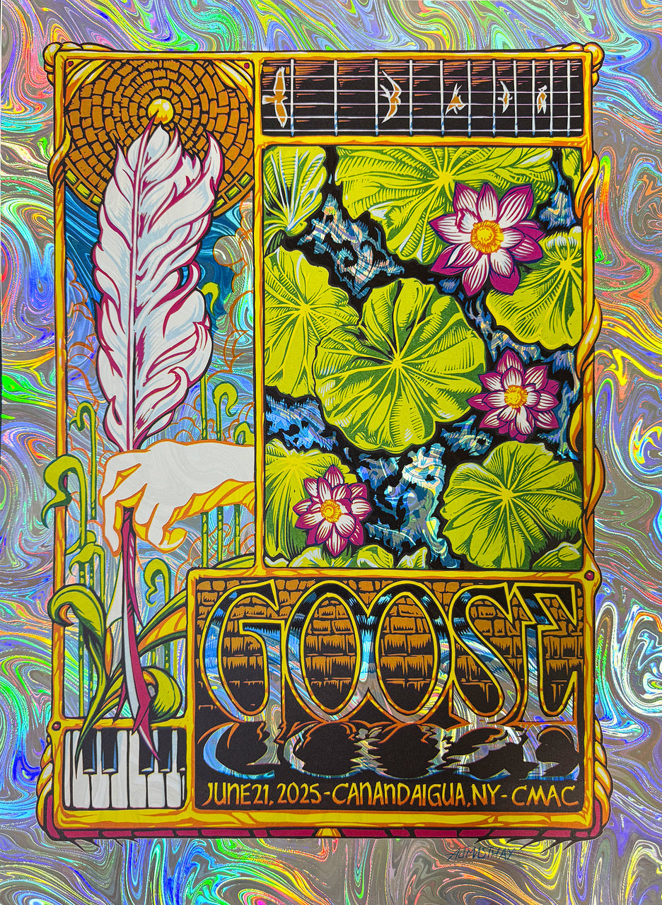 AJ Masthay "Goose @ CMAC" Swirl Foil Variant - AE – Bottleneck Gallery