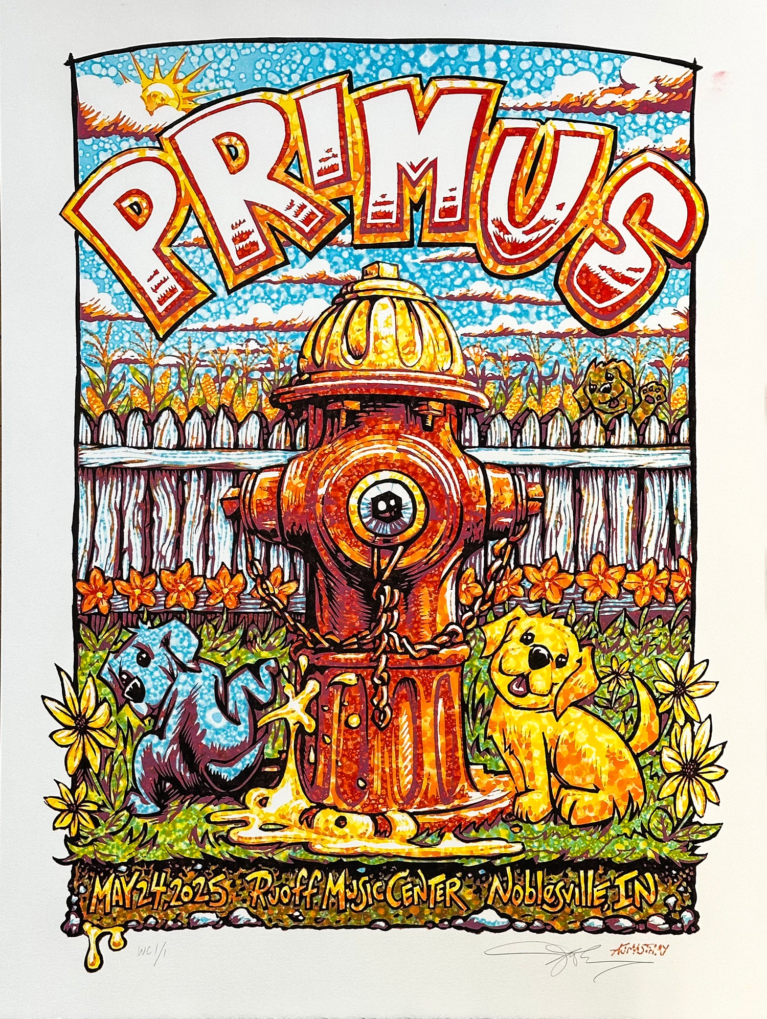 AJ Masthay "Primus - Noblesville, IN" Watercolor Variant – Bottleneck ...