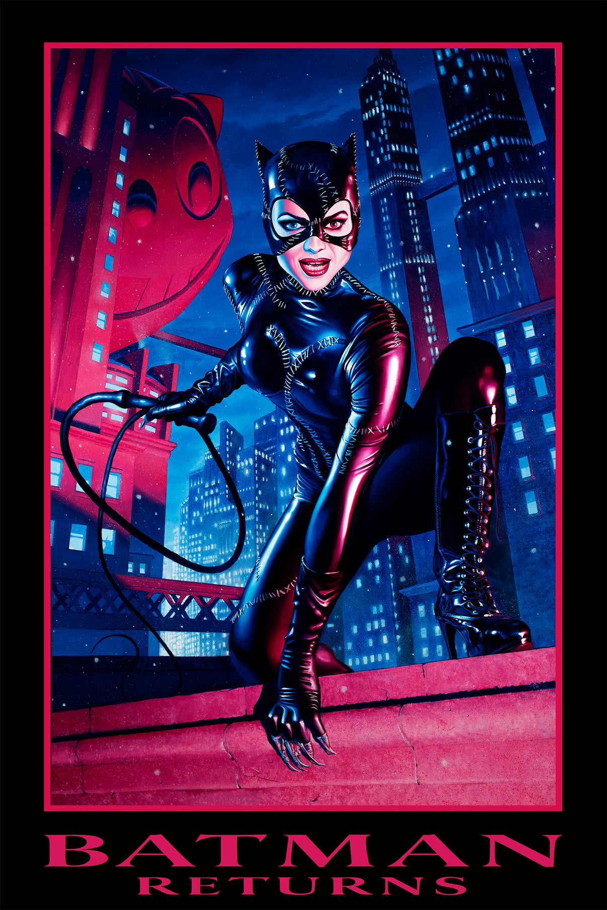 Robert Laskey "Catwoman (Batman Returns)" Acrylic Panel Print – Bottleneck Gallery