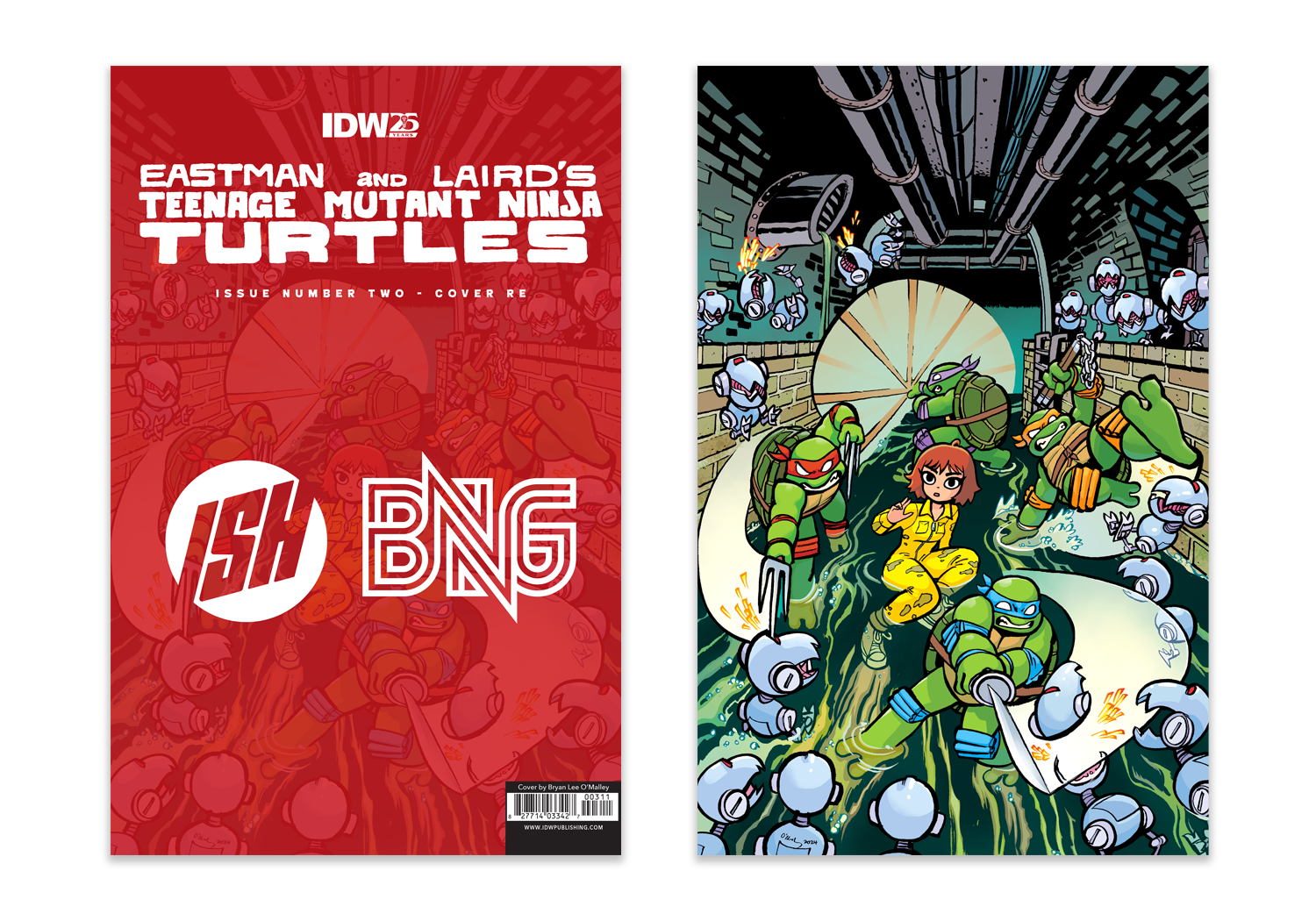TMNT #2 - Bryan Lee O'Malley Cover - Color Mask Virgin Variant [GRADED ...