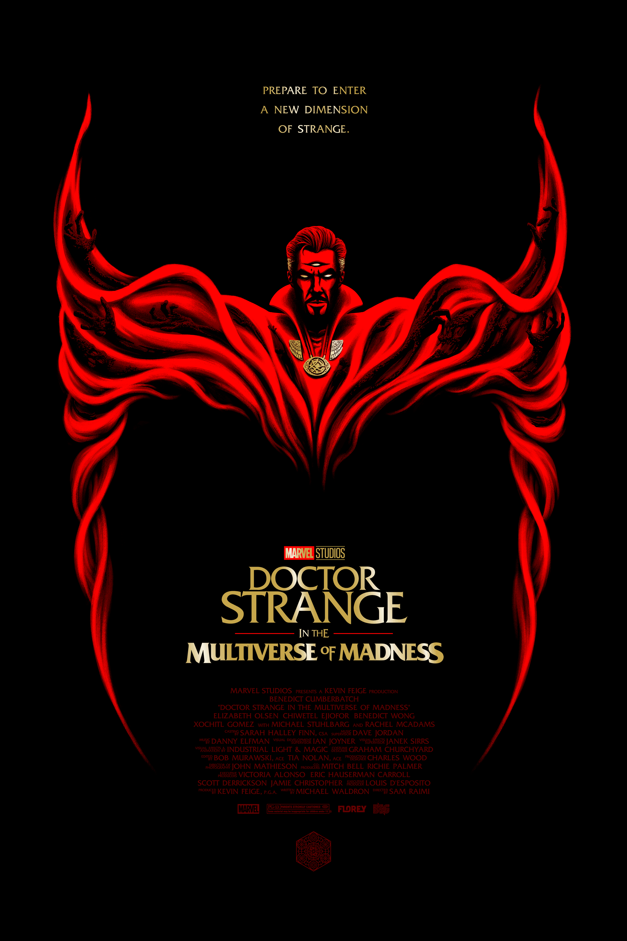 Florey "Doctor Strange in the Multiverse of Madness" Gold Foil Edition ...