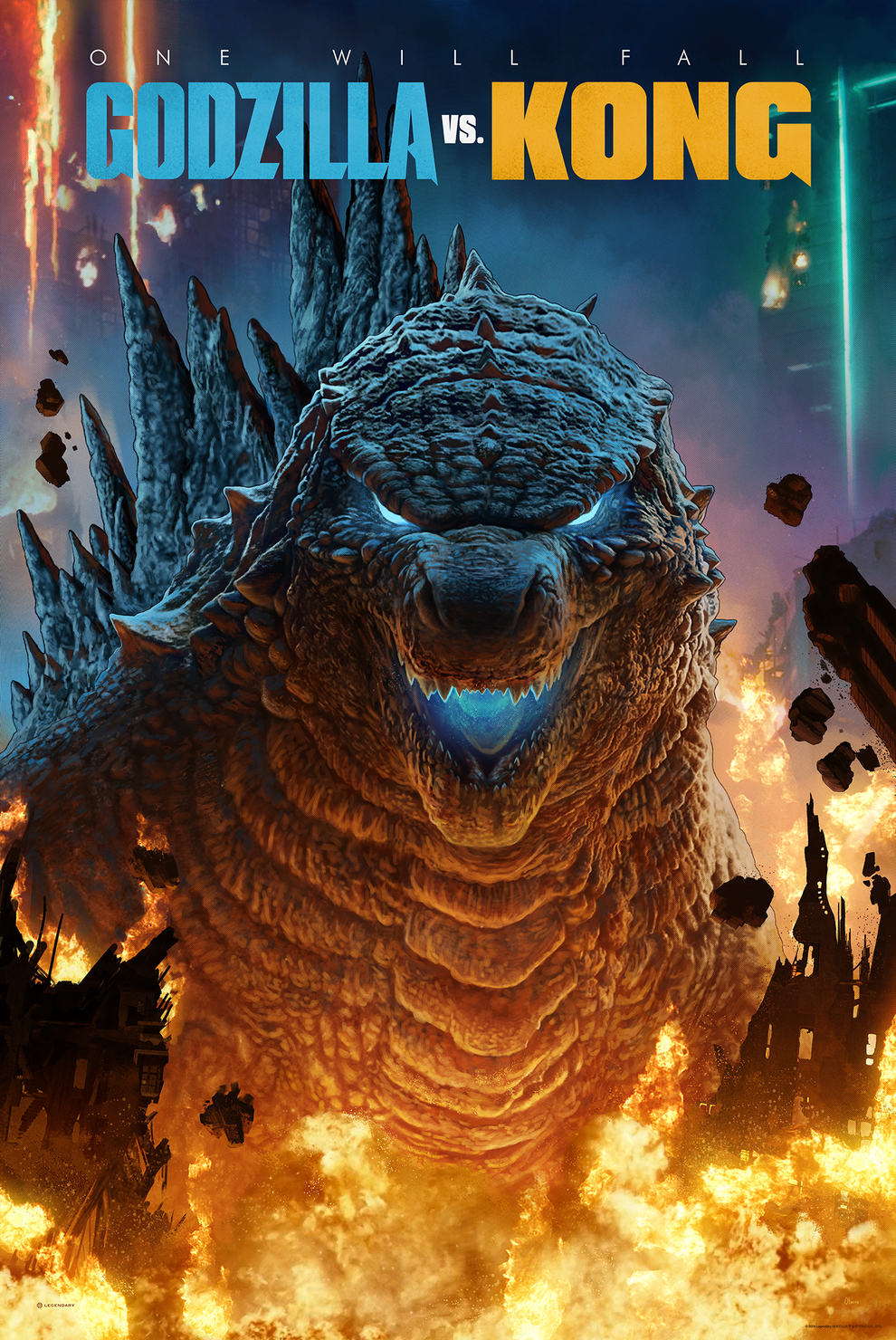 Pablo Olivera "Godzilla vs. Kong" Acrylic Panel Print (GODZILLA ...