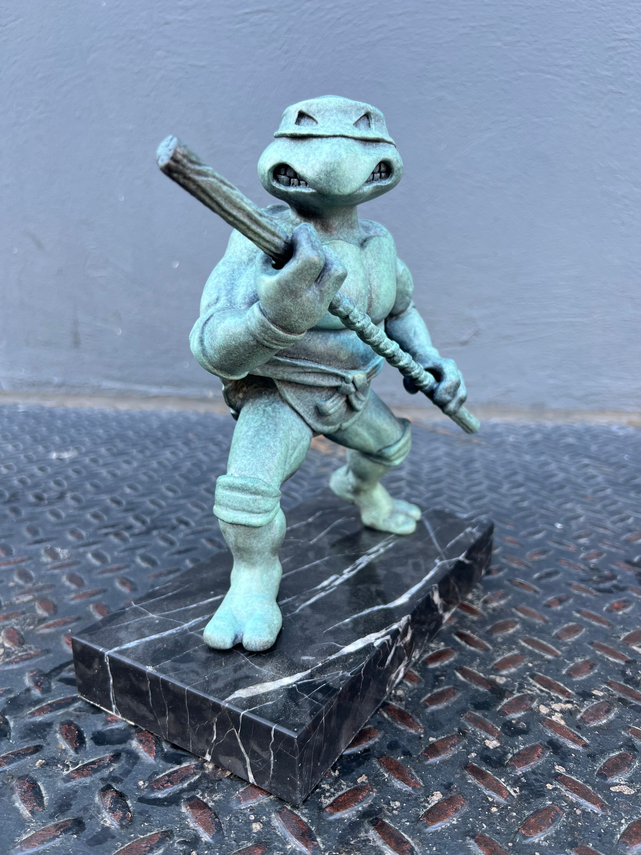 TMNT Firsts: The Pitch Turtle - Patina Bronze Edition – Bottleneck Gallery