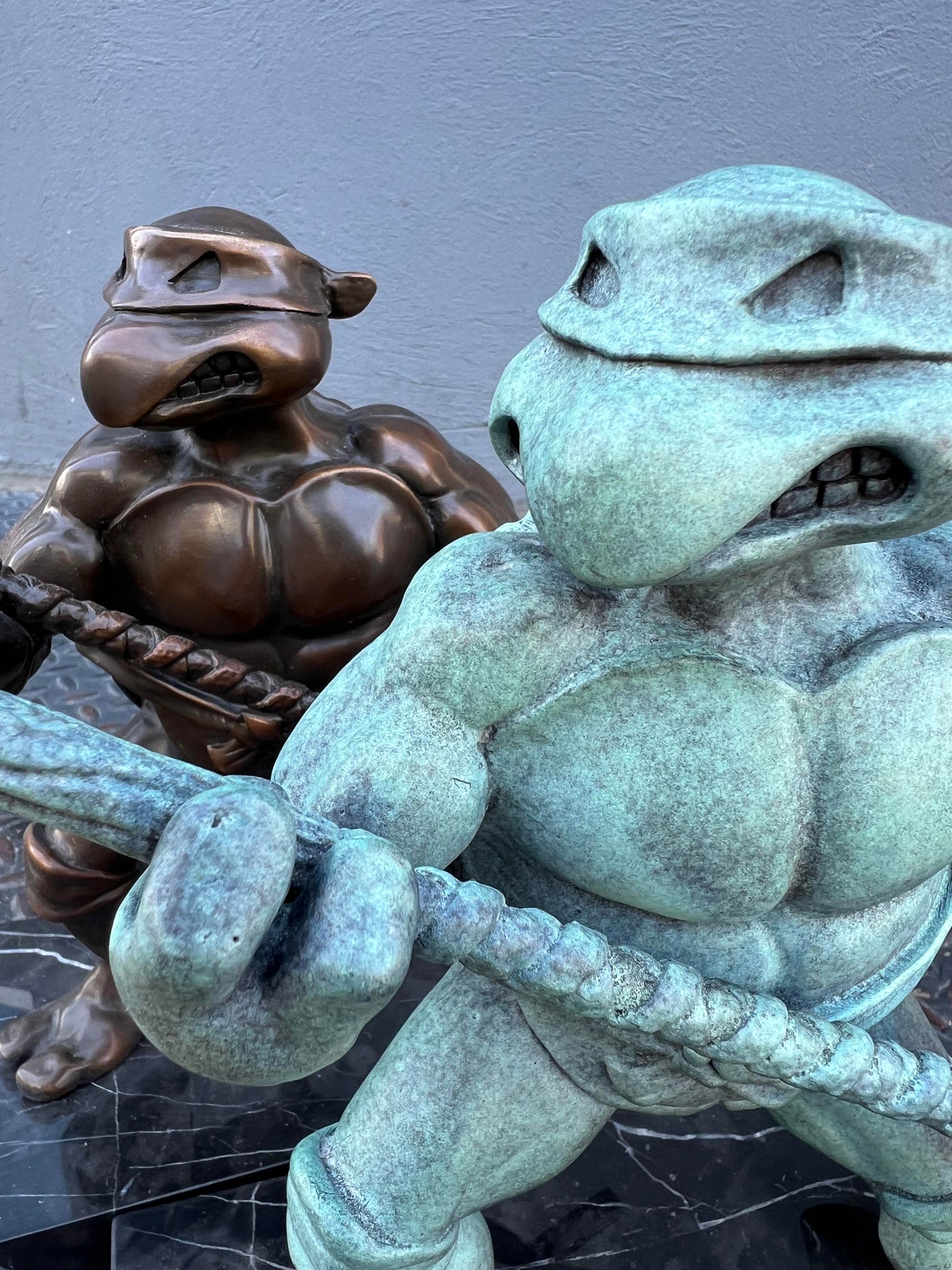 TMNT Firsts: The Pitch Turtle - Patina Bronze Edition – Bottleneck Gallery