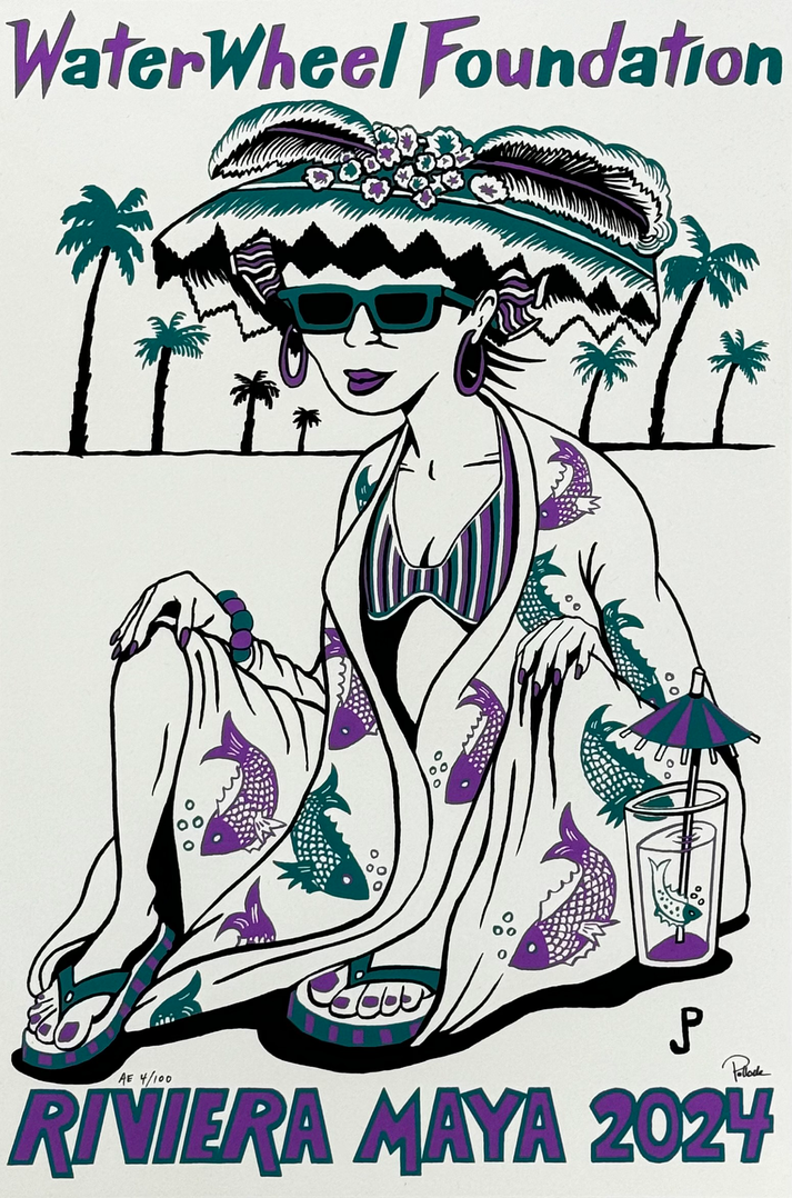 Jim Pollock "Waterwheel - Riviera Maya 2024" – Bottleneck Gallery