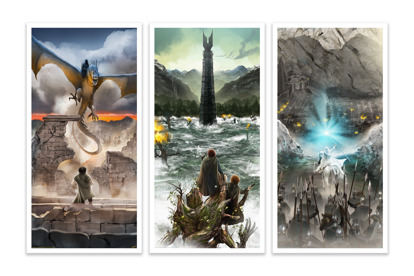 Andy Fairhurst "The Lord of the Rings: The Two Towers" SET – Bottleneck Gallery