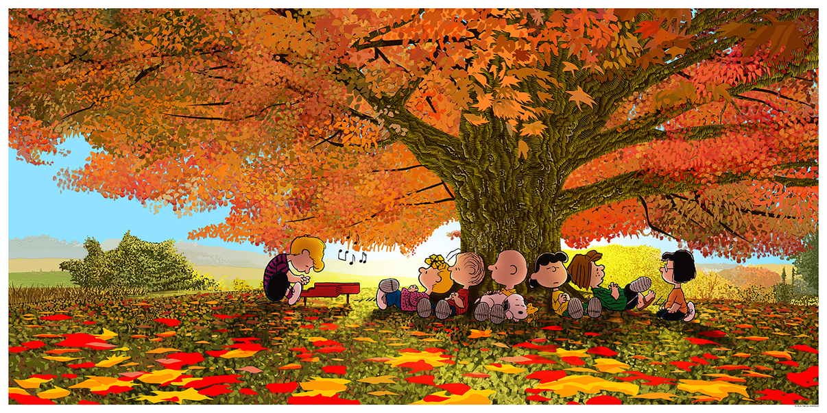 Mark Chilcott & Charles M. Schulz "Peanuts: Autumn Tree" – Bottleneck ...