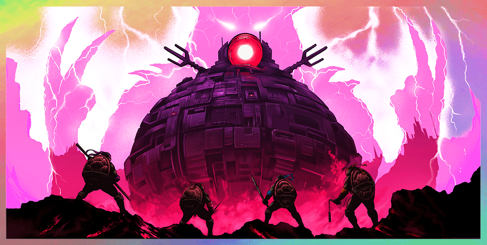 MonkeyMouth "Technodrome (TMNT)" Rainbow Foil Variant – Bottleneck Gallery