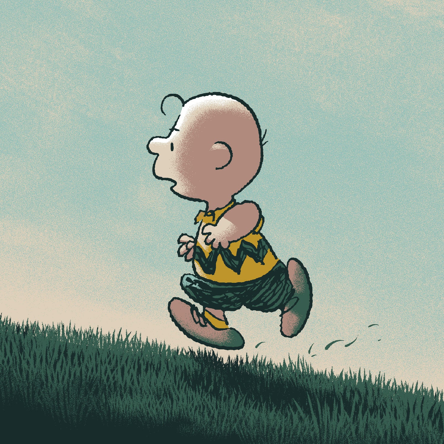 Mark Englert & Charles M. Schulz "One must imagine Charlie Brown happy – Bottleneck Gallery