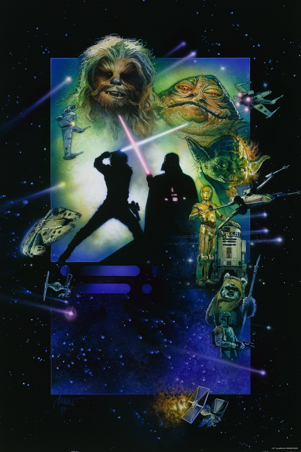 Drew Struzan "Original Star Wars Trilogy" Art Print Variant - SET ...