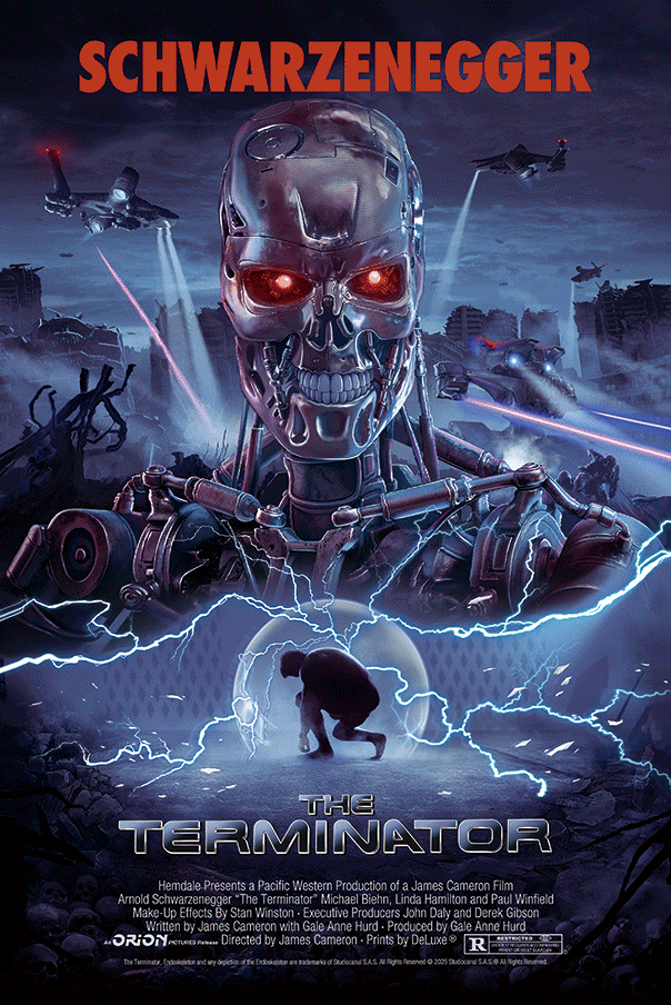 Pablo Olivera "The Terminator" 3D Flip Lenticular PLEX – Bottleneck Gallery