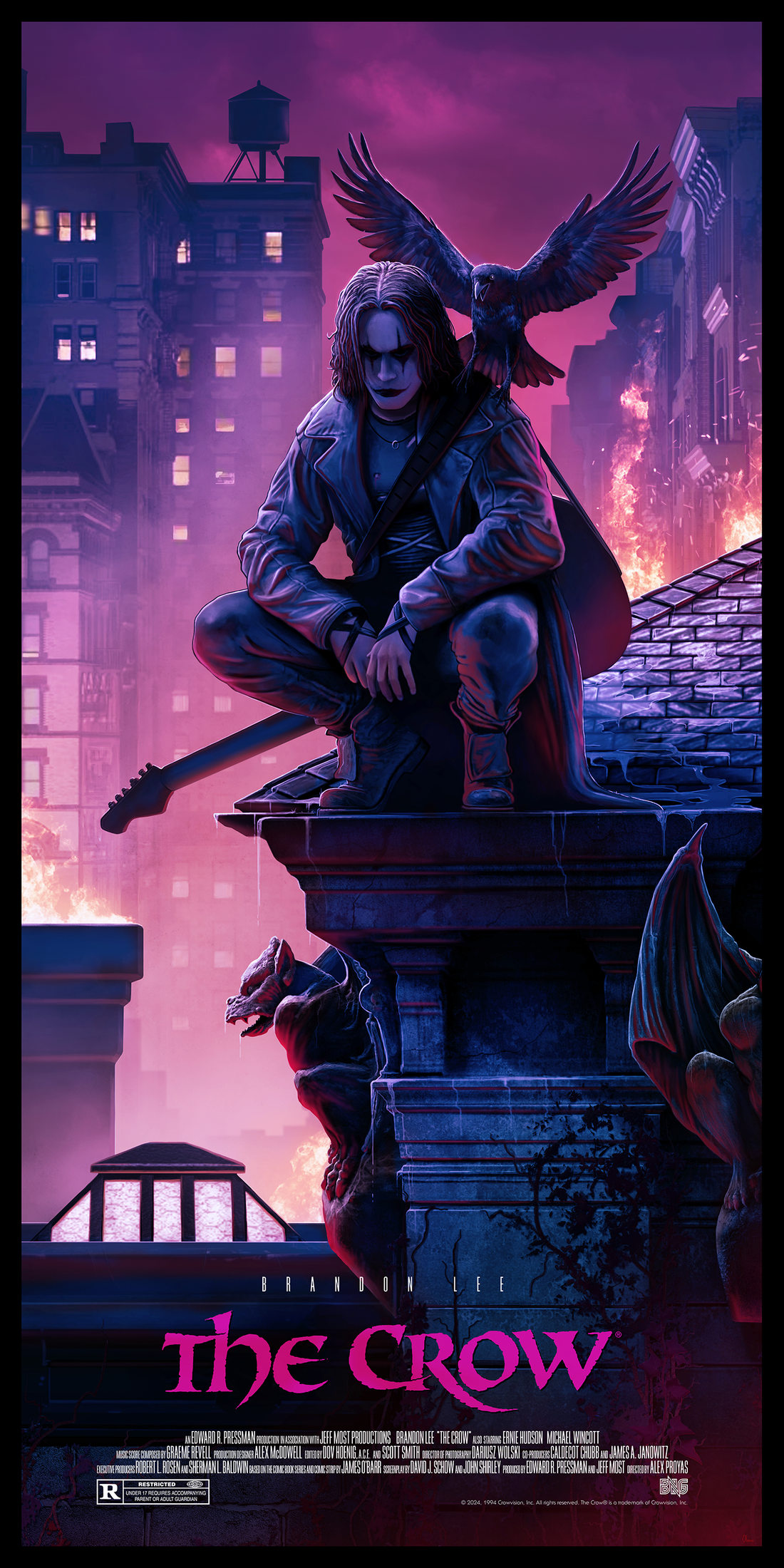 Pablo Olivera "The Crow" Neon Variant – Bottleneck Gallery