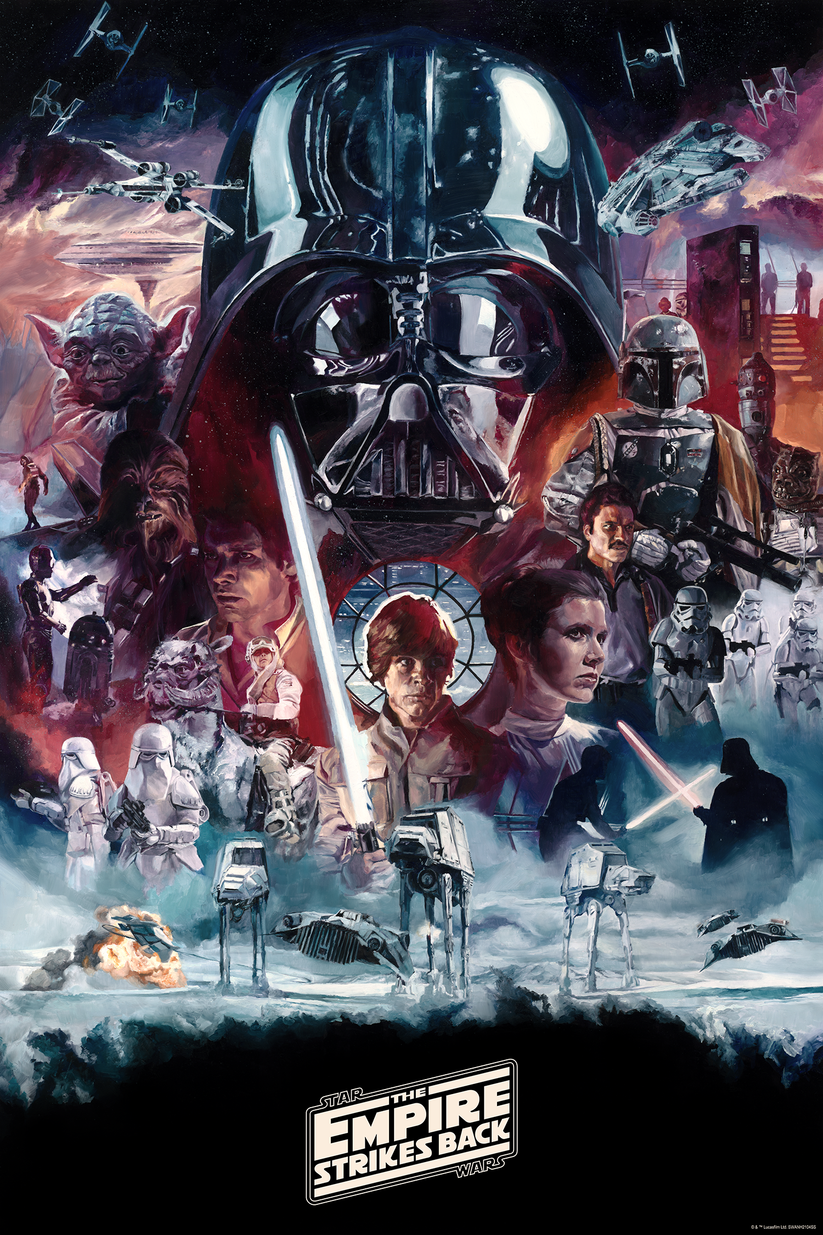 Chris Valentine "Galactic Adversaries (Empire Strikes Back)" Timed Edi – Bottleneck Gallery